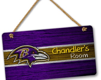 Personalized Name NFL Football Detroit Lions Bedroom Door and Wall ...