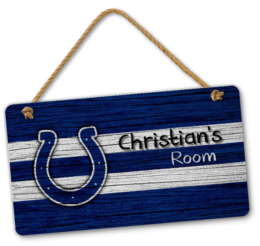 Personalized Name NFL Football Indianapolis Colts Bedroom Door and Wall ...