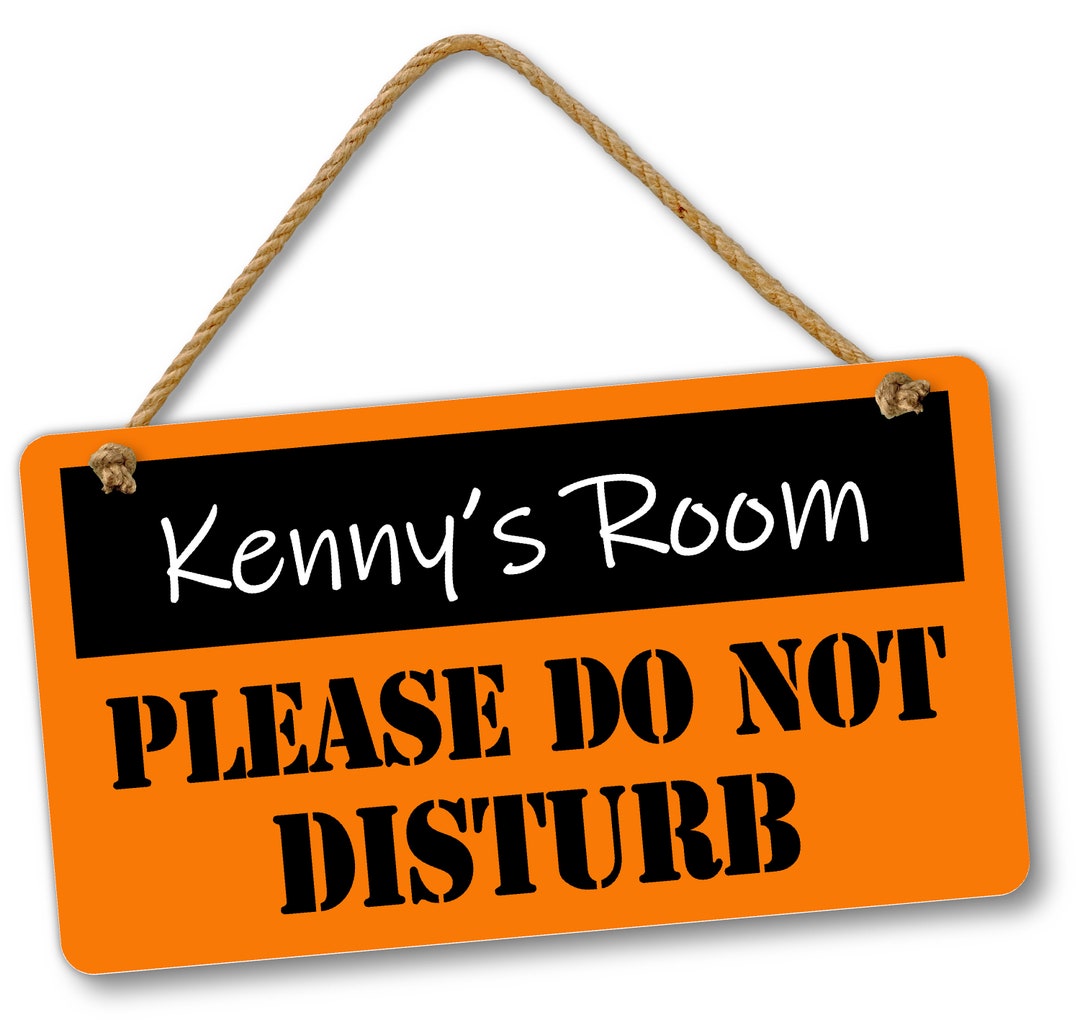 Do Not Disturb Personalized Name Bedroom Door and Wall Sign, Custom ...