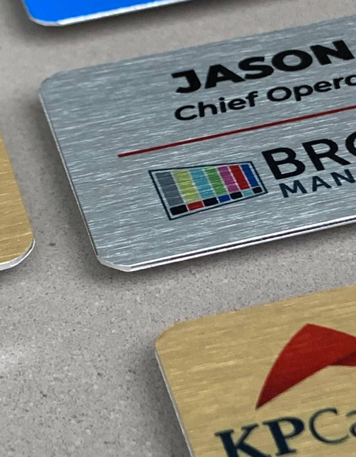 Custom Metal Name Tags - Personalized Magnetic Name Badges With Logo ...