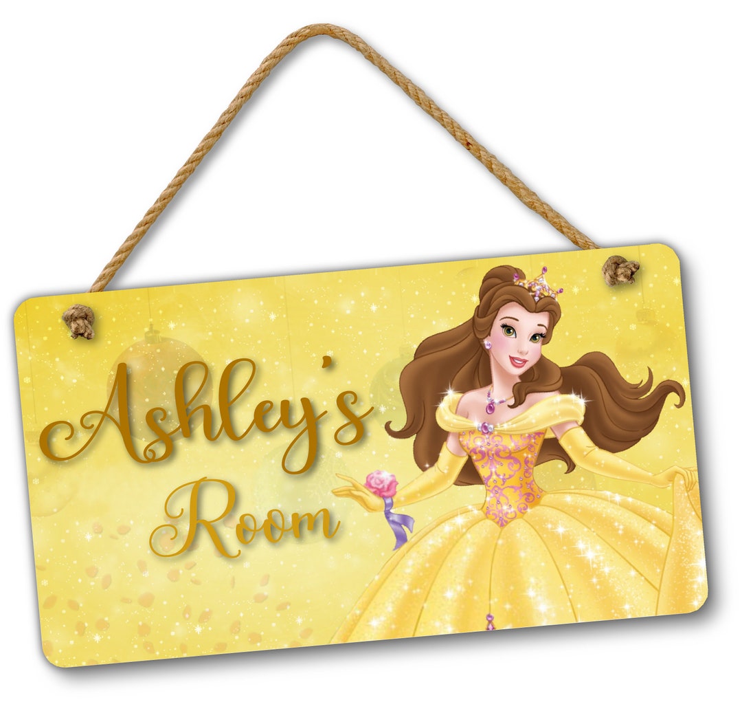 Kids Personalized Name Princess Bedroom Door and Wall Hanging Sign ...