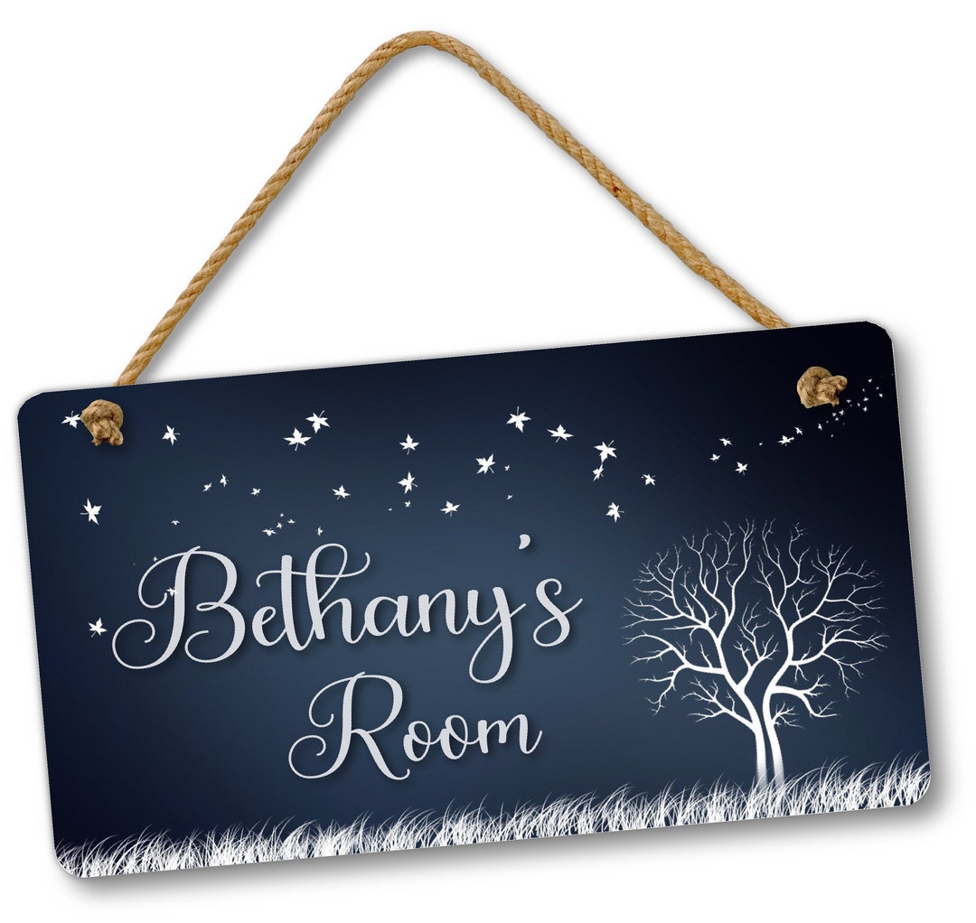 Personalized Office and Bedroom Door and Wall Hanging Sign, Custom Room ...