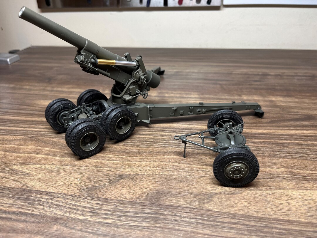 Completed AFV Club 1/35 8 Inch Howitzer M1 WWII AF35321 Scale Model Kit ...