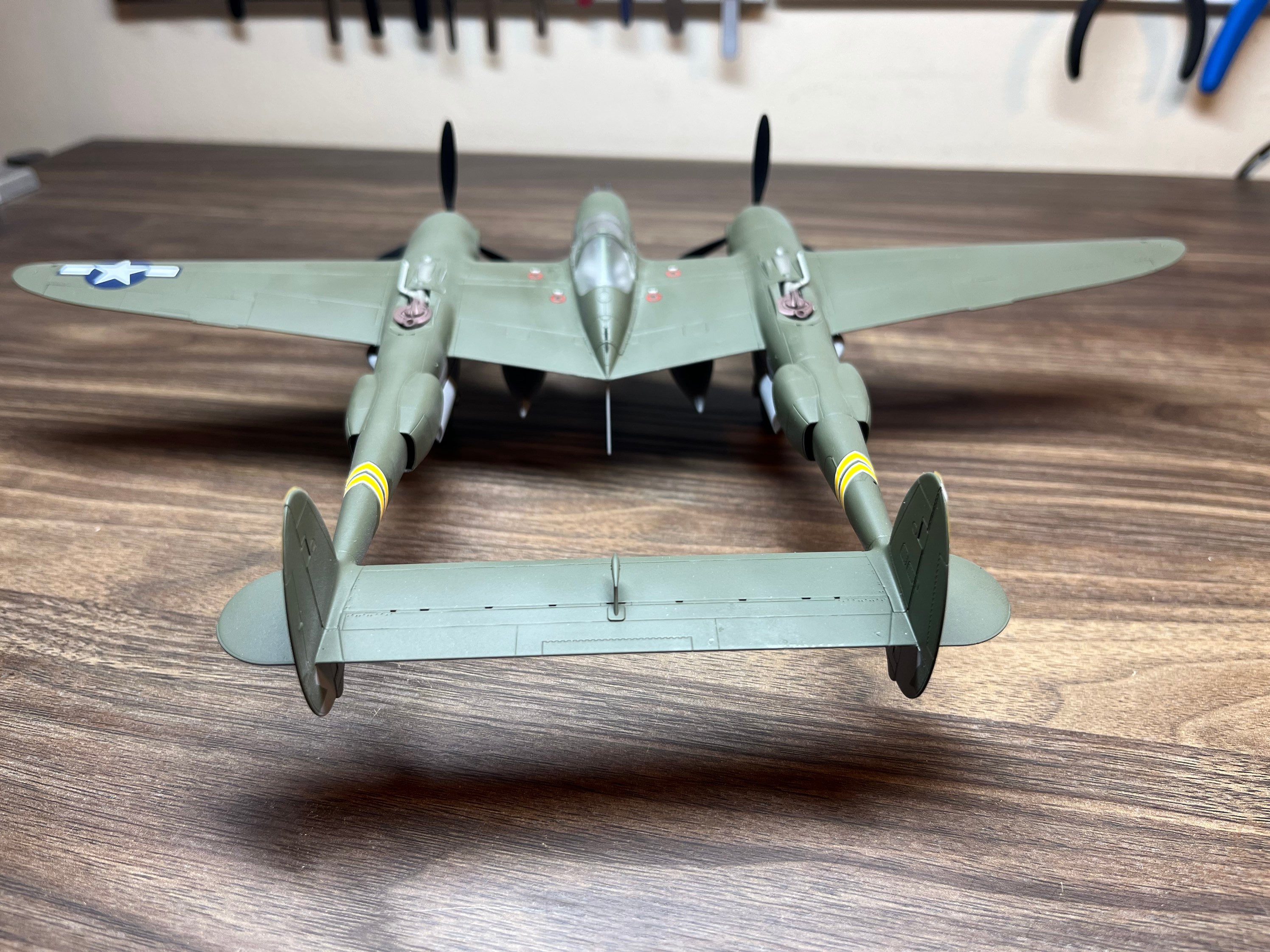 Completed 1/48 Tamiya Lockheed P-38H Lightning Model Kit - Etsy