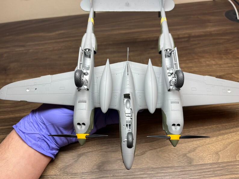 Completed 1/48 Tamiya Lockheed P-38H Lightning Model Kit - Etsy