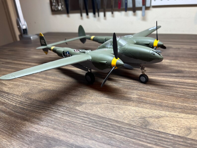 Completed 1/48 Tamiya Lockheed P-38H Lightning Model Kit - Etsy