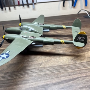 Completed 1/48 Tamiya Lockheed P-38H Lightning Model Kit - Etsy