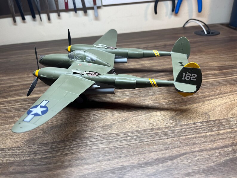Completed 1/48 Tamiya Lockheed P-38H Lightning Model Kit - Etsy