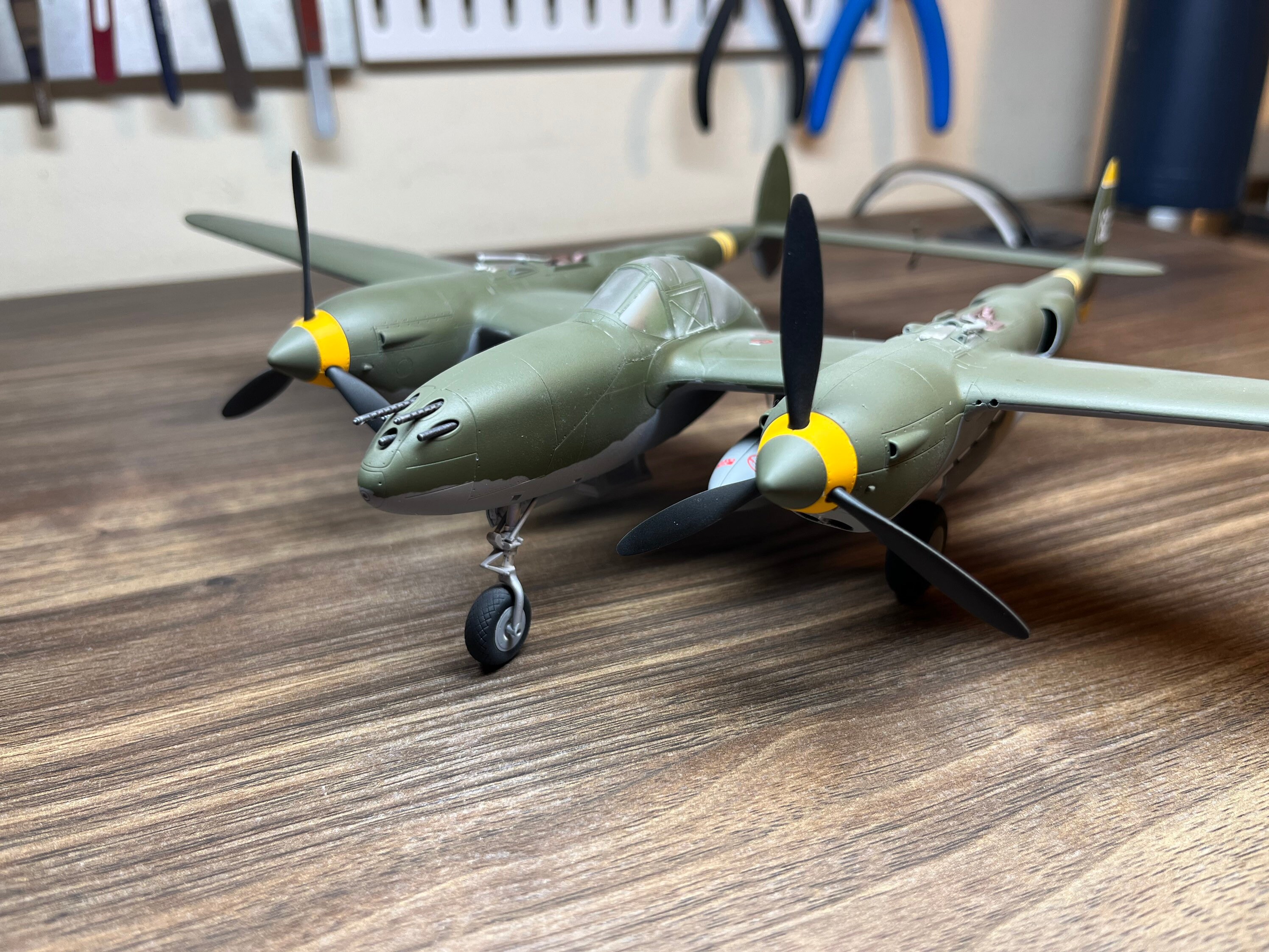 Completed 1/48 Tamiya Lockheed P-38H Lightning Model Kit - Etsy