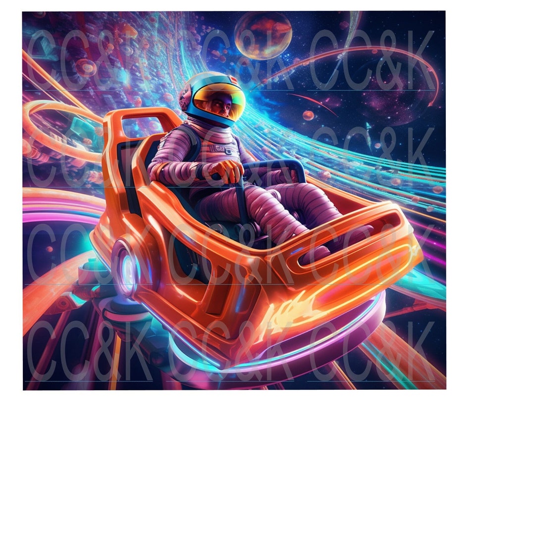 Outer Space Rollercoaster 1 SVG PNG - Etsy
