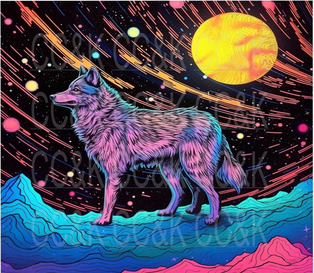 Galaxy Wolf 2 PNG and SVG - Etsy