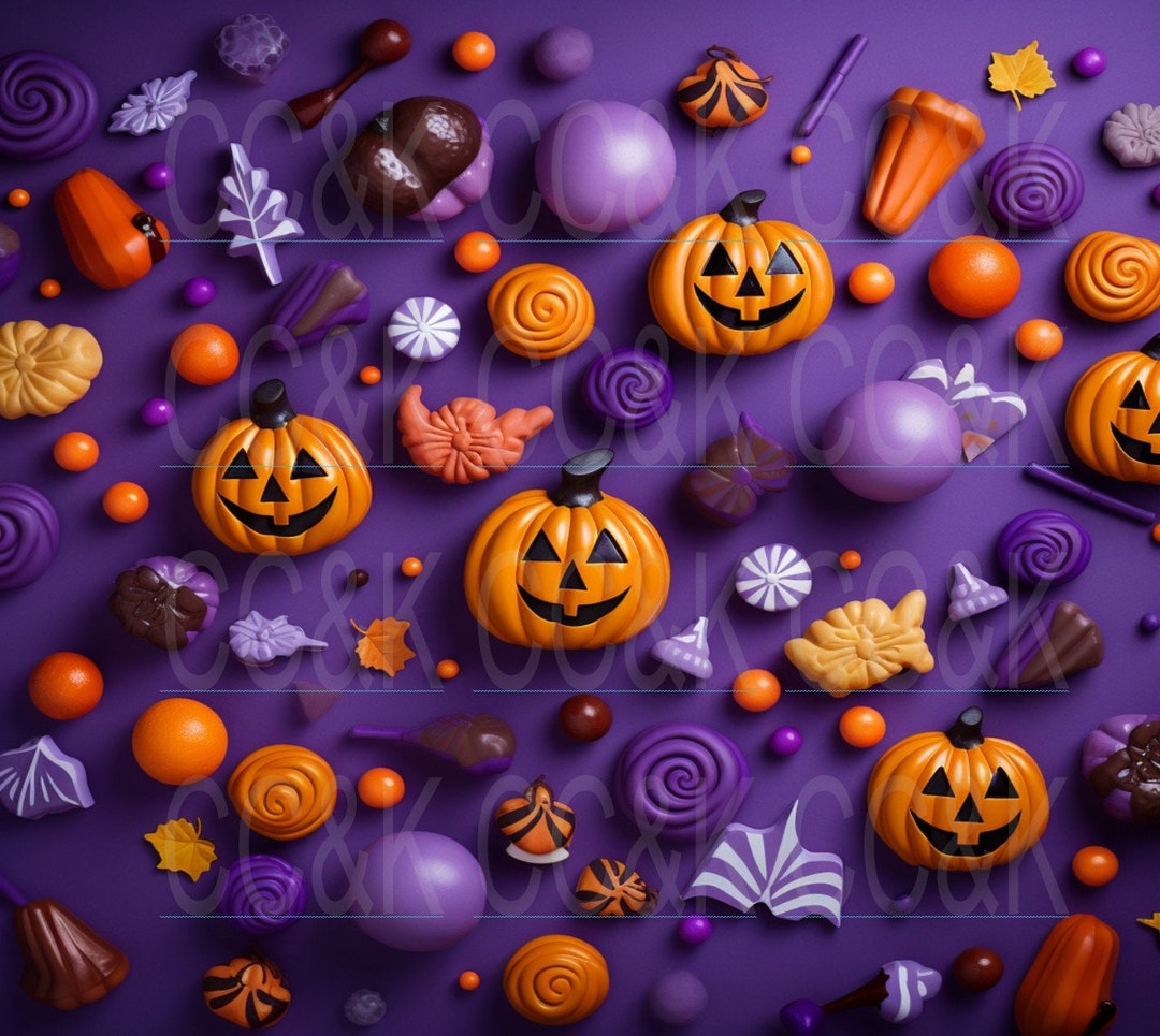 3D Pumkins and Candy SVG and PNG - Etsy