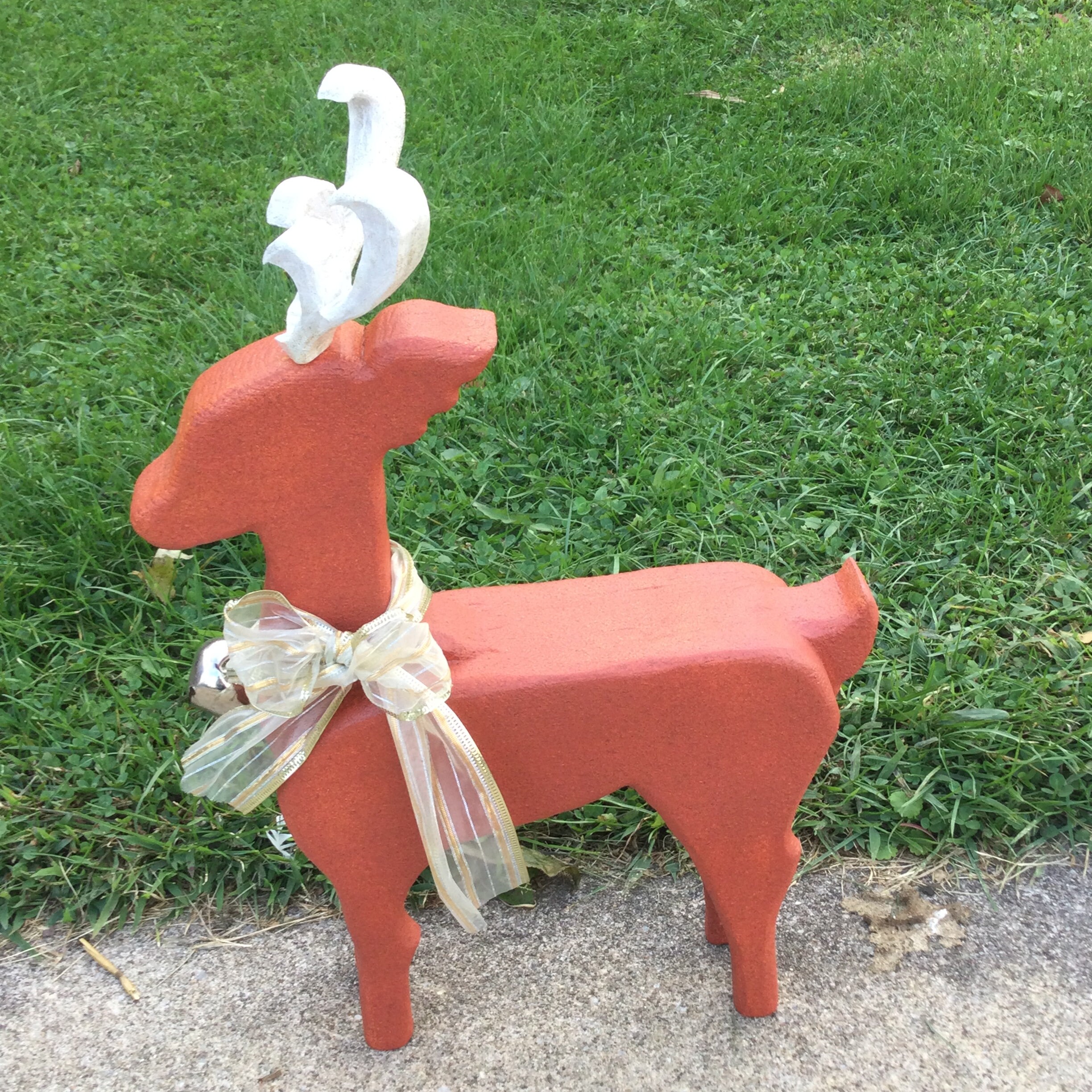 Reindeer Stone Painted - Etsy