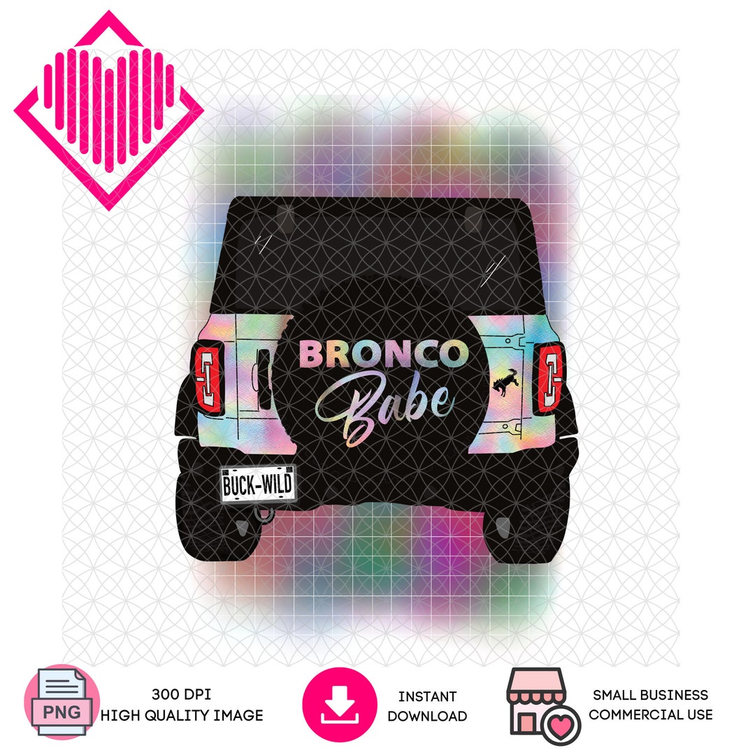 PNG | Bronco Digital Art for Instant Download | Holographic | Rainbow ...