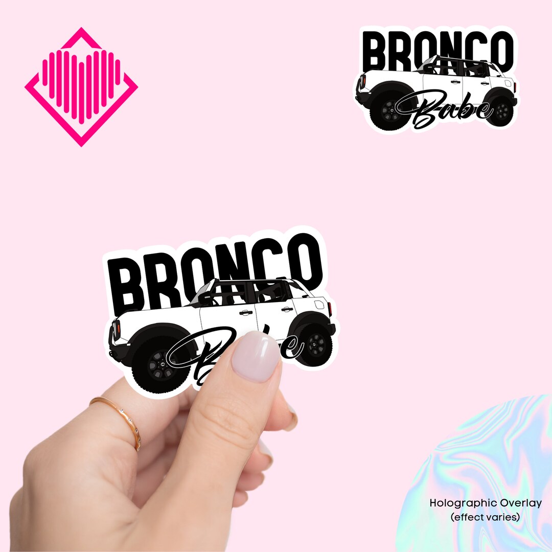 Sticker | Water Resistant Vinyl | Laminated | Holographic | White ...