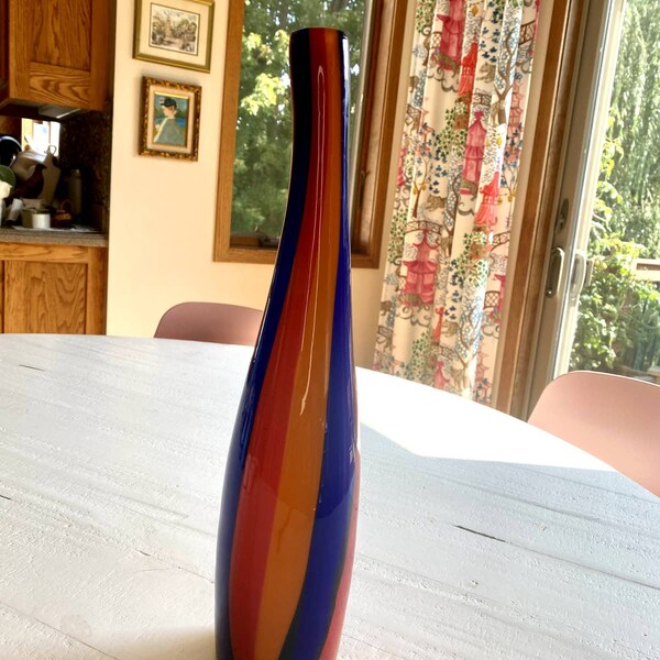 Multi Colored Vase - Etsy