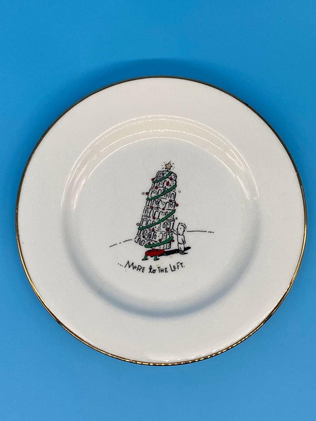 Merry Masterpieces Leaning Tower of Piza 8 Plate First Edition - Etsy