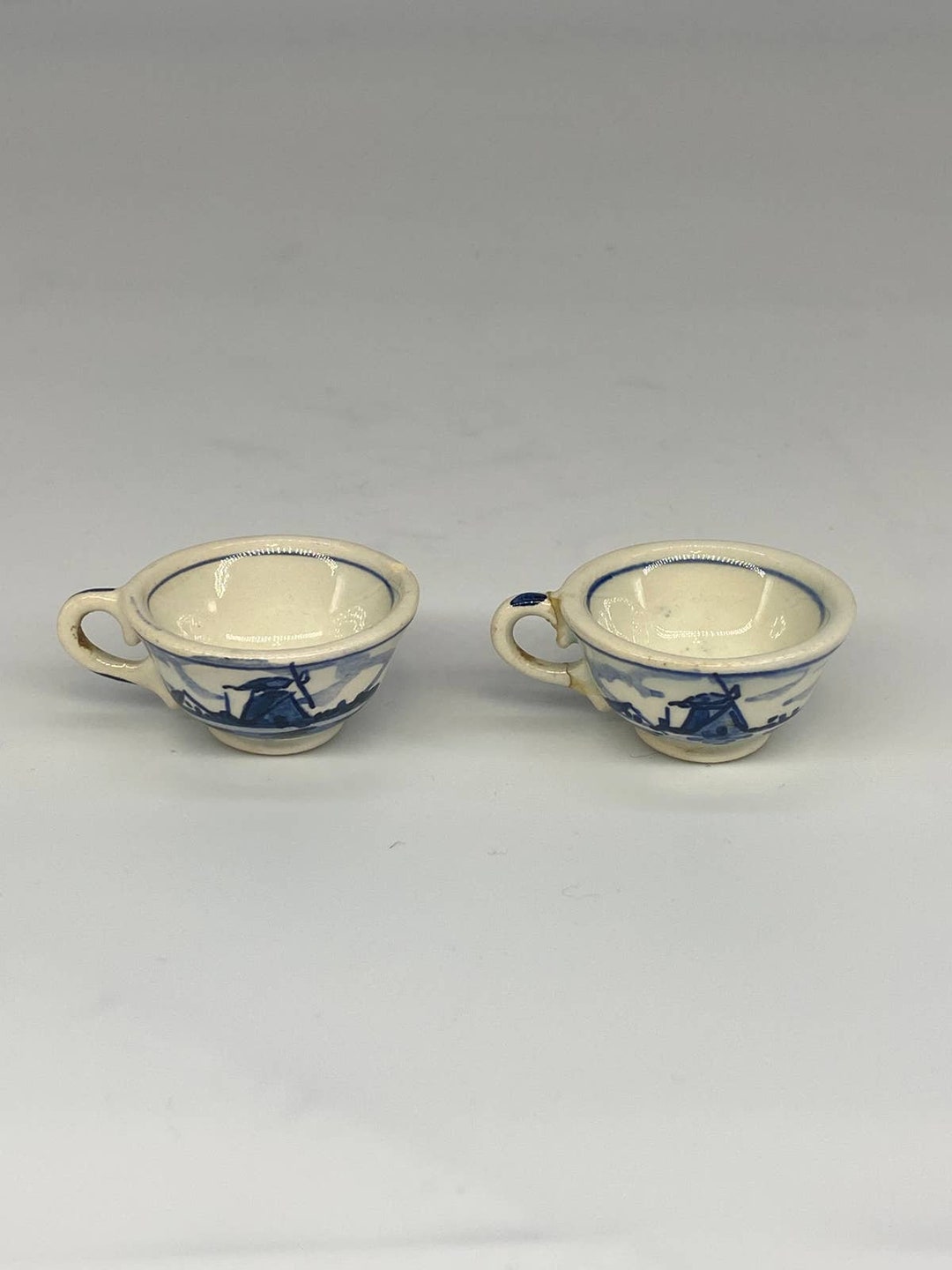 Delft Miniature Tea Cups 1t Made in Holland - Etsy