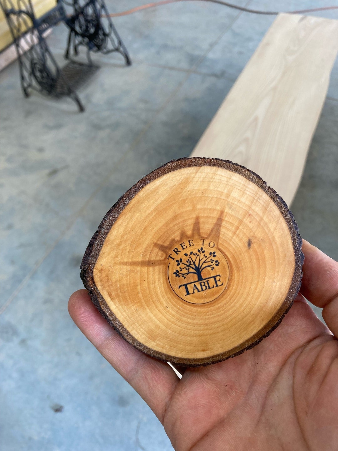 Wooden Coasters - Set of 4 - Wood Slice Coaster Set - Wood Rounds ...