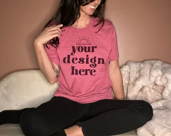 Raspberry Mock Neck - Etsy