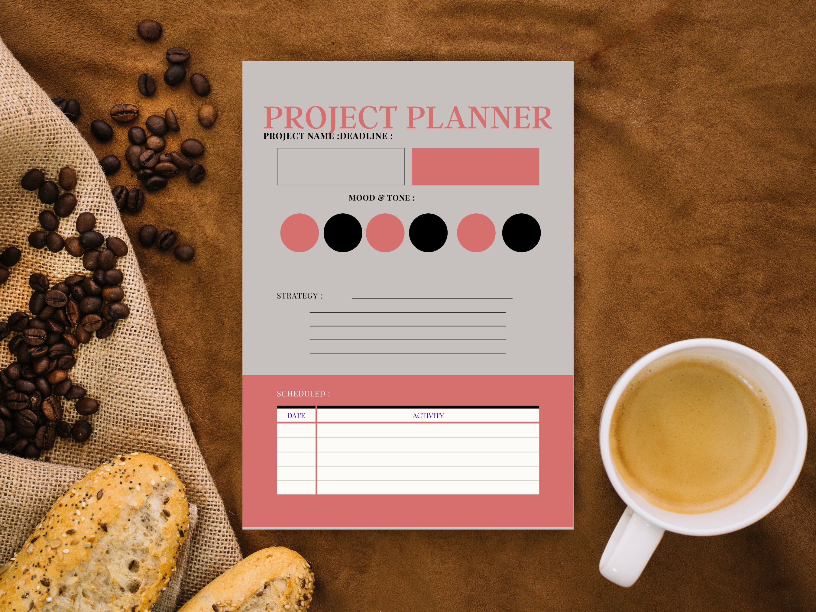 Project Planner, Project Tracker, Digital Project Planner, Productivity ...
