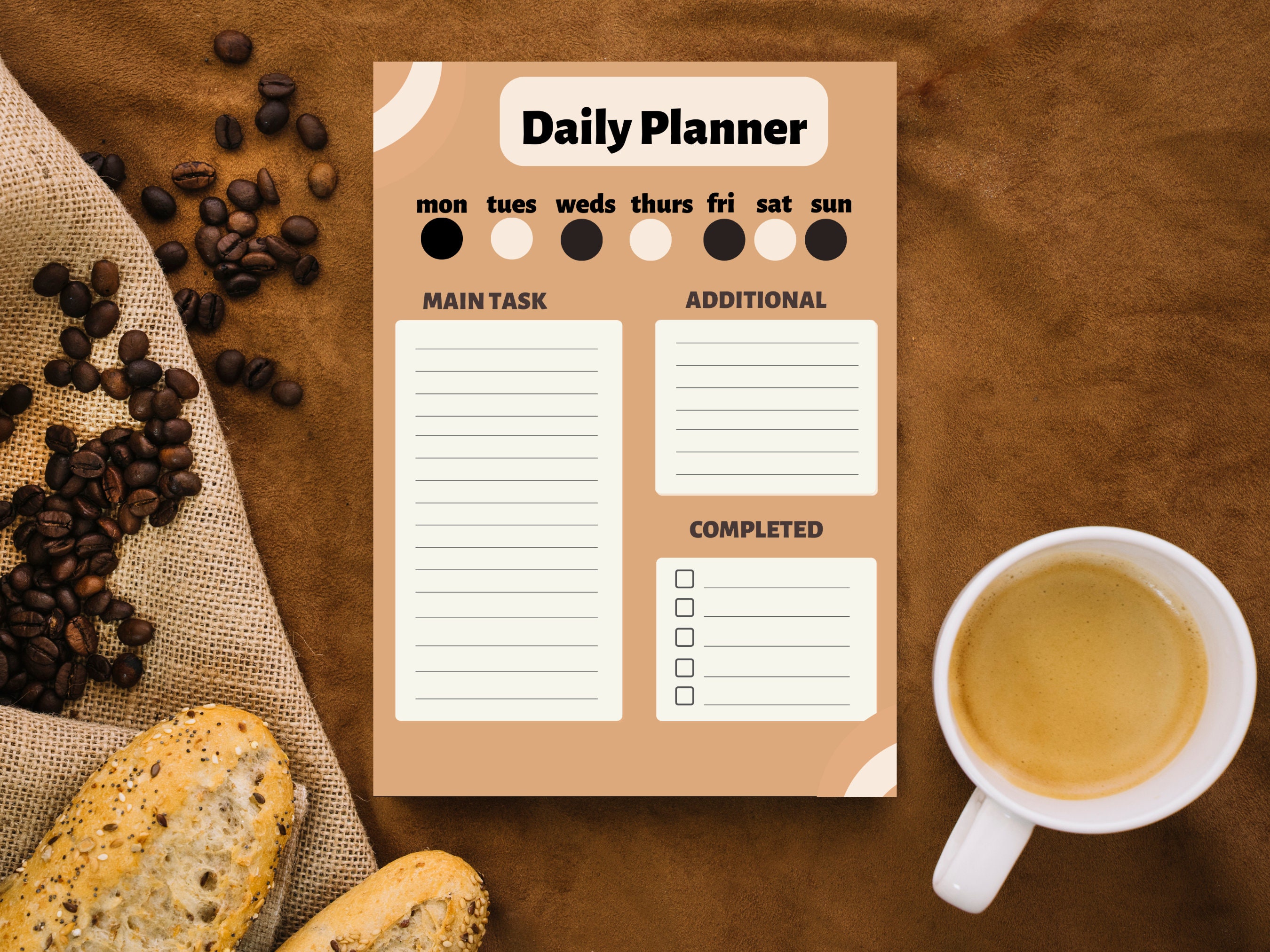 Daily Planner, Digital Planner, Digital Daily Planner, Daily Schedule ...