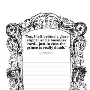 Gilmore Quotes Note TEMPLATE Digital Download, Three Sizes; A4, A5 and ...