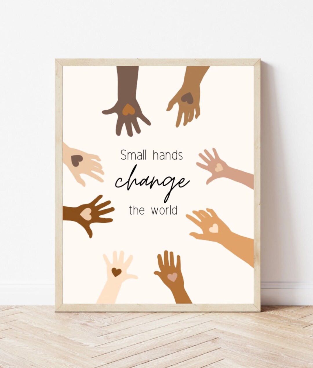 Small Hands Change the World Wall Prints Digital Download - Etsy