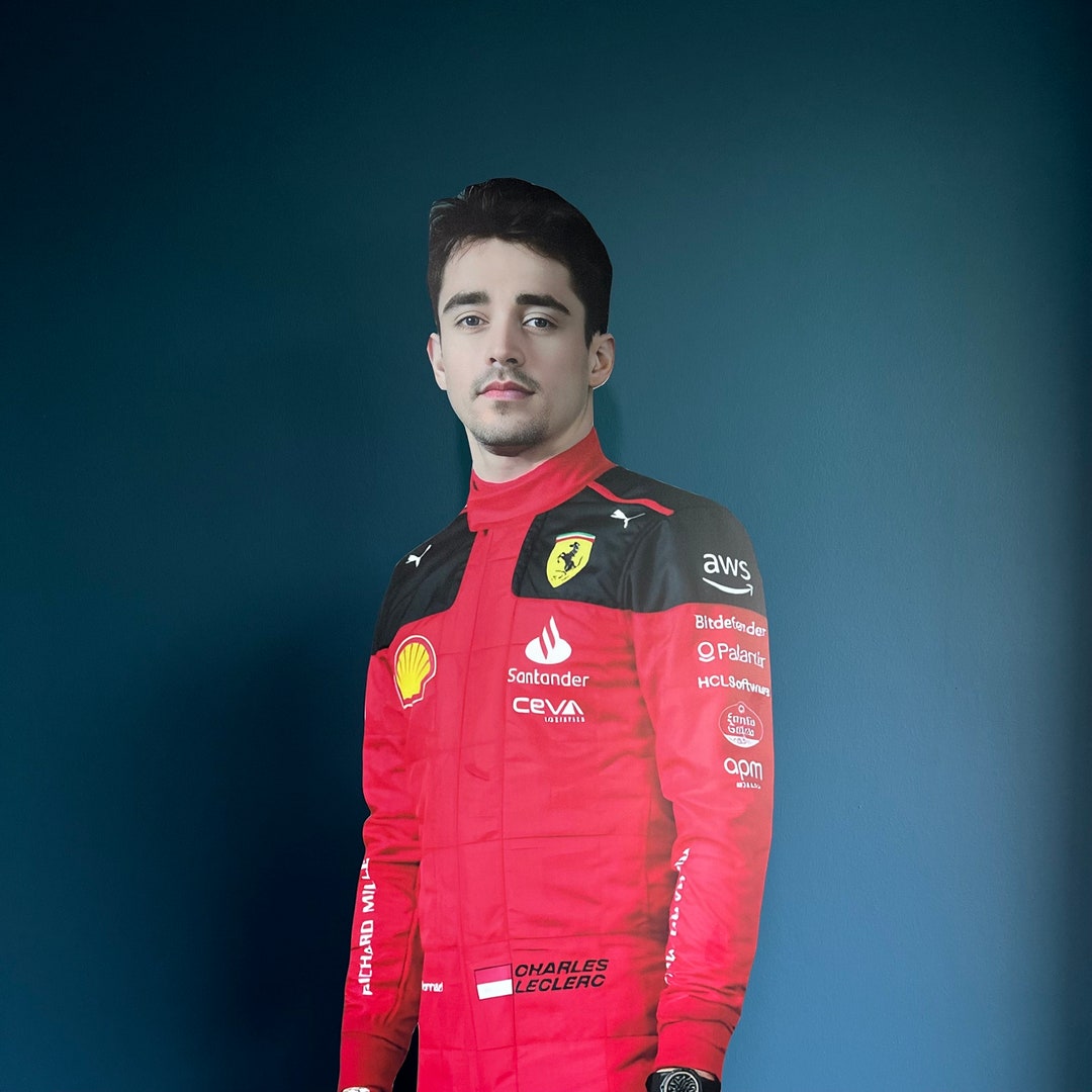 Charles Leclerc Cutout Racer Model Plastic Real 2D Model Lifesize - Etsy