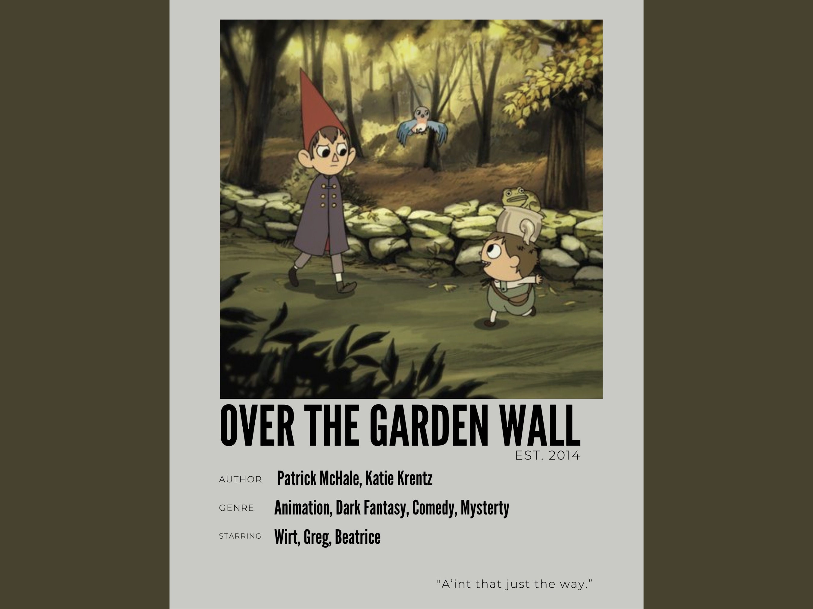 Over the Garden Wall Poster - Etsy