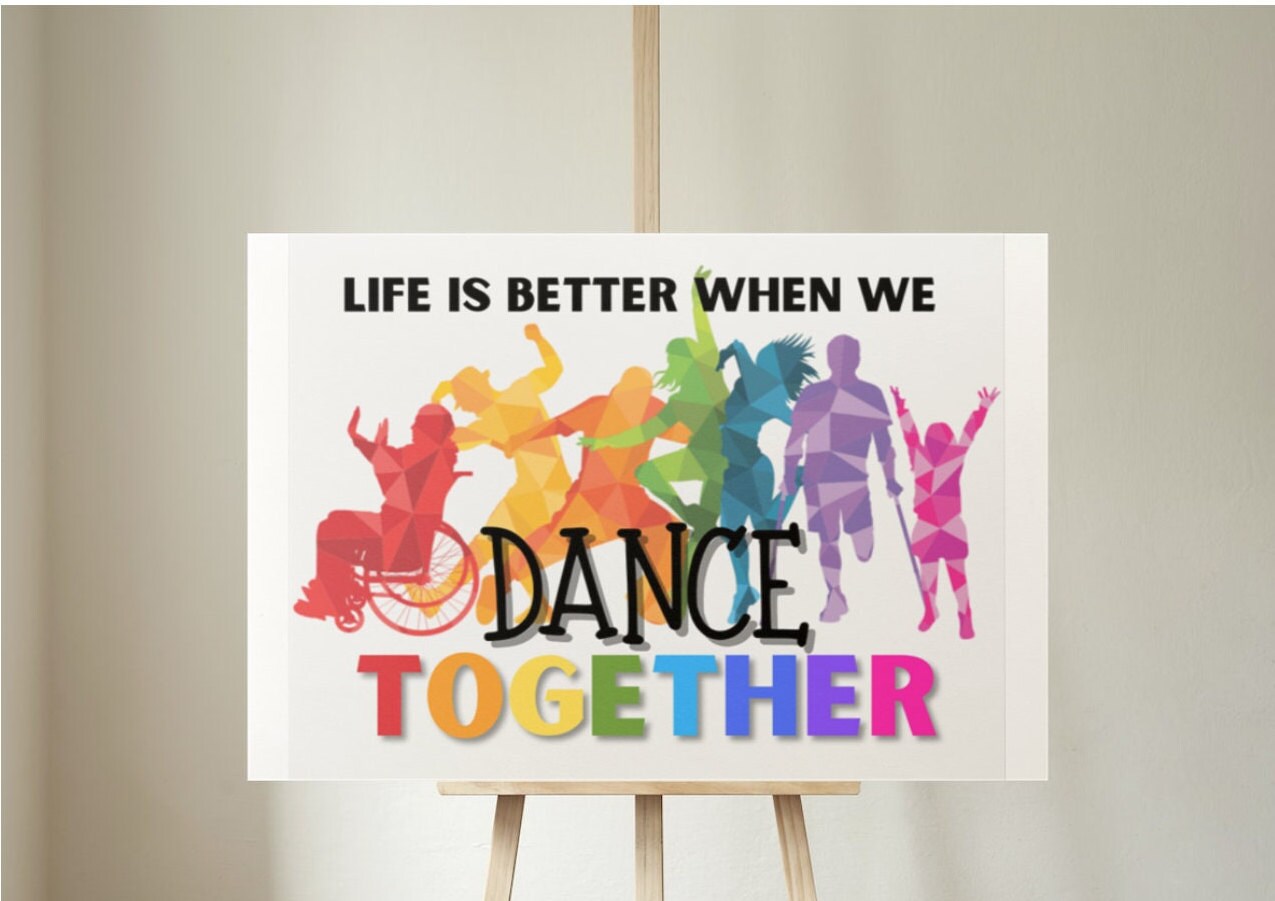 Custom Request dance Together Diversity Poster for Print, Colorful - Etsy