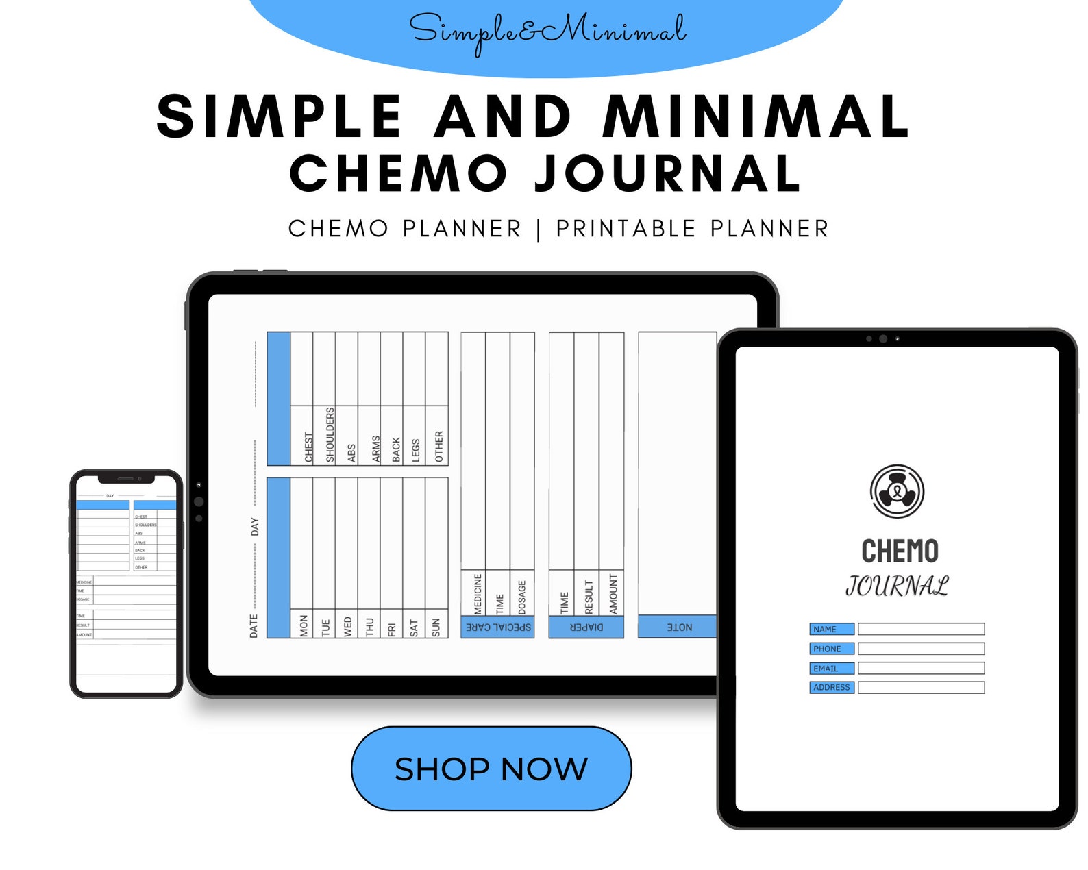 Editable Chemotherapy Journal Printable, Cancer Patient Treatment ...