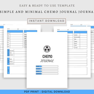 Editable Chemotherapy Journal Printable, Cancer Patient Treatment ...