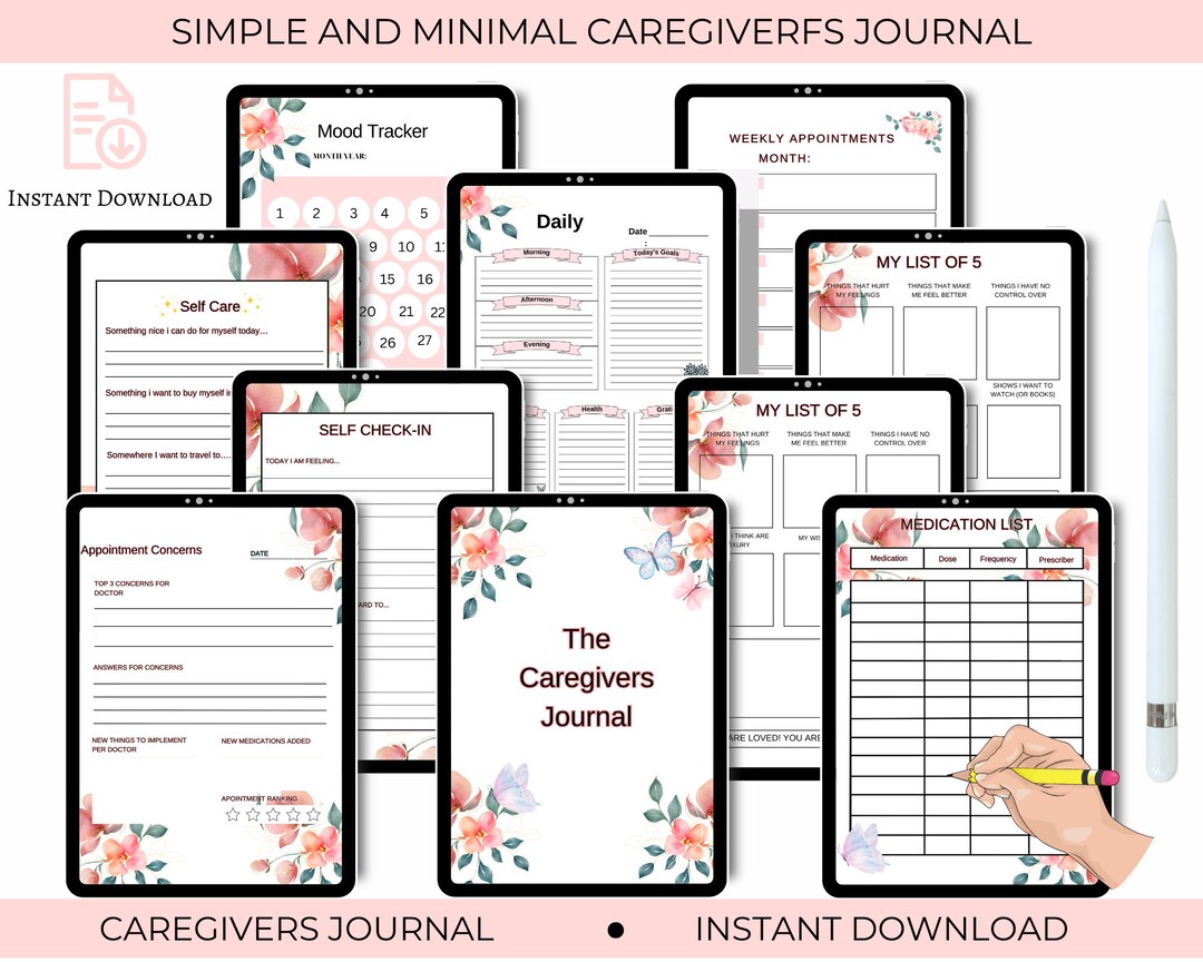 EDITABLE Caregiving Care Checklist Printable Template for Caregivers ...