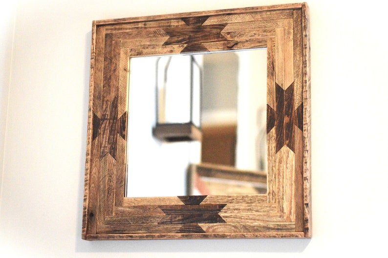 Southwestern Reclaimed Wood Mirror Rustic Decor Framed - Etsy