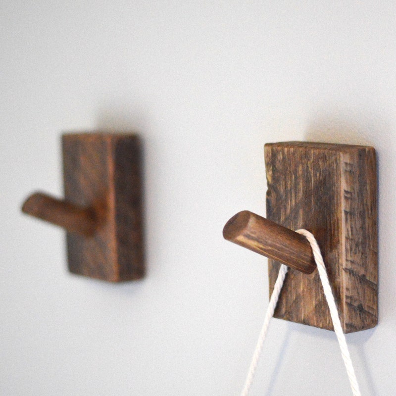 Wood Wall Hooks - Etsy