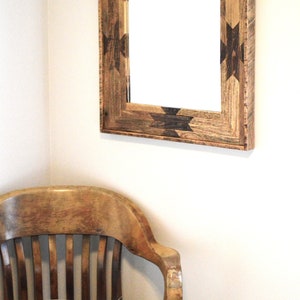Southwestern Reclaimed Wood Mirror | Rustic Decor | Framed Mirror ...