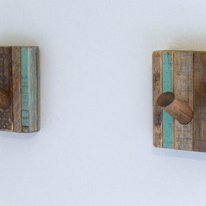 Rustic Wall Hook | Reclaimed Wood Hook | Towel Hook | Beach Decor ...
