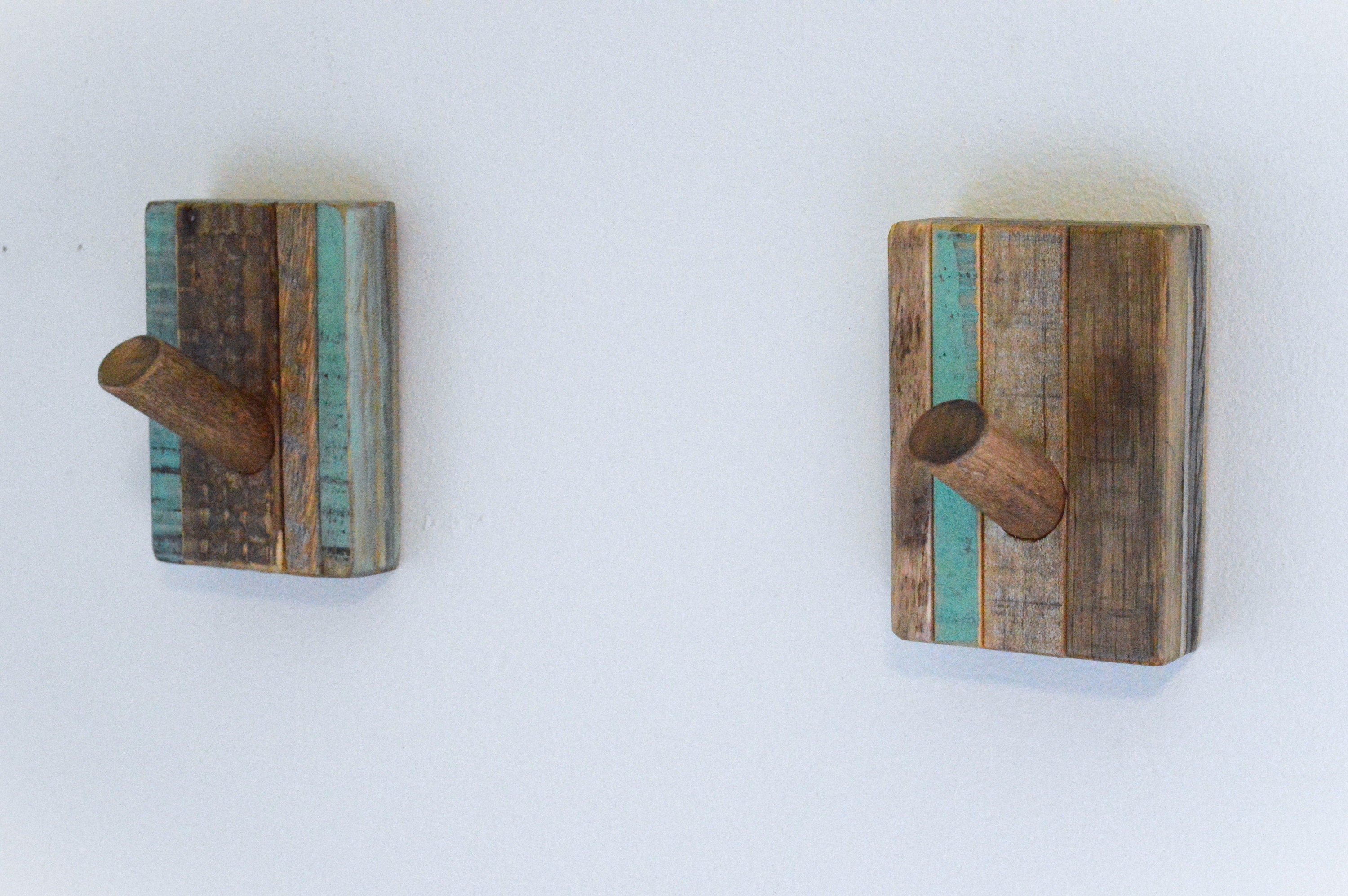 Rustic Wall Hook Reclaimed Wood Hook Towel Hook Beach - Etsy