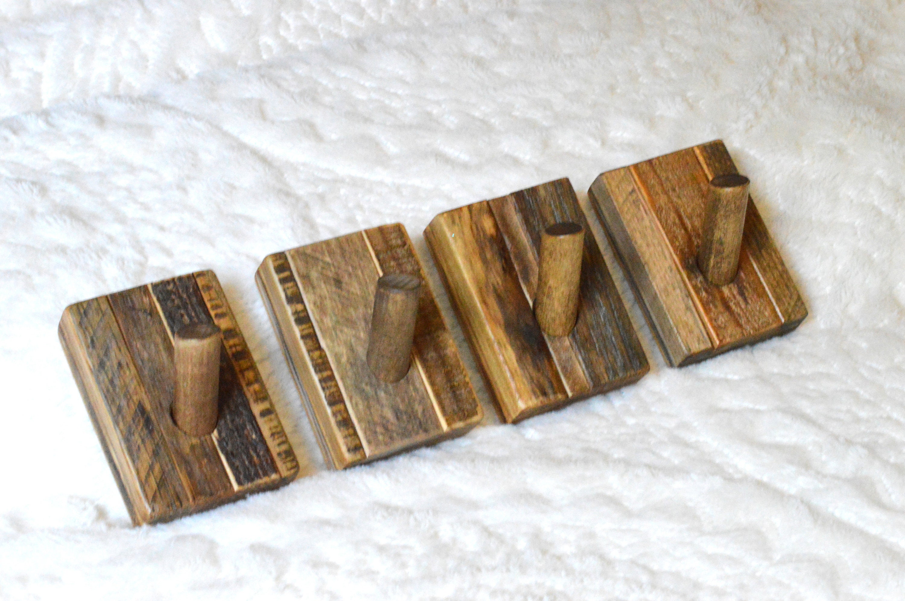 Rustic Wall Hook Reclaimed Wood Hook Towel Hook Beach - Etsy