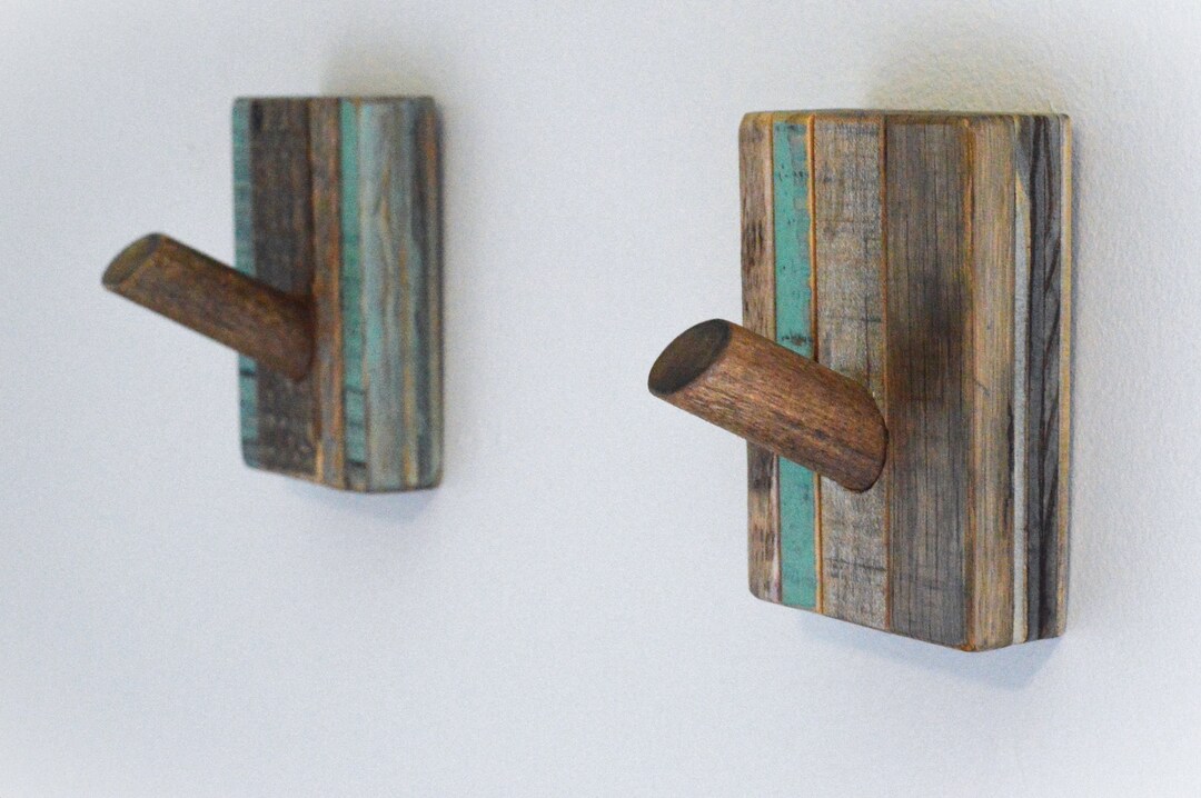 Rustic Wall Hook | Reclaimed Wood Hook | Towel Hook | Beach Decor ...