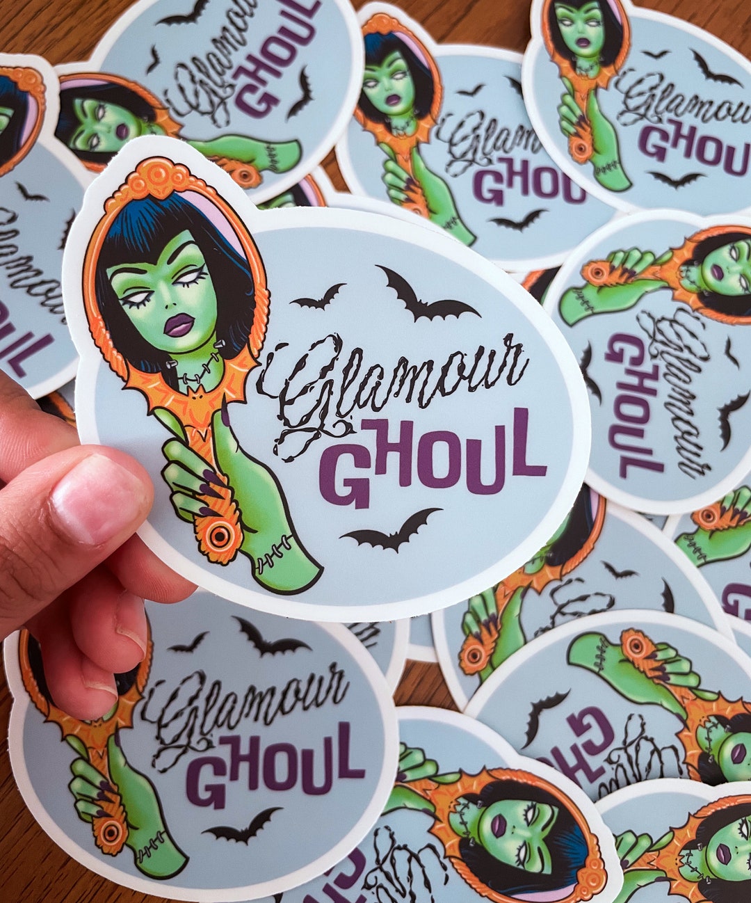 Glamour Ghoul Die-cut Sticker - Etsy