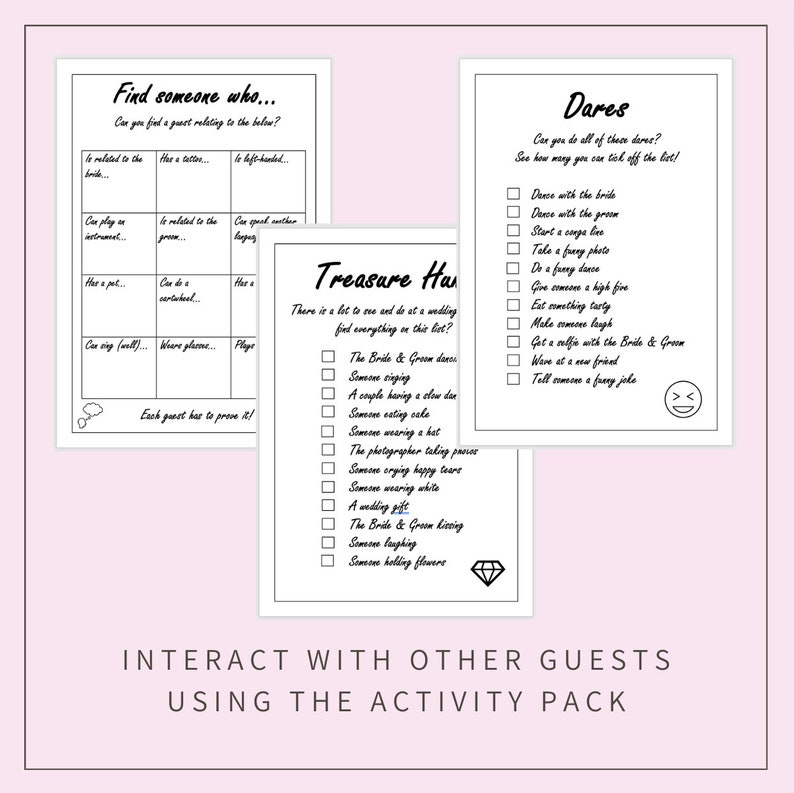 Children's Wedding Activity Pack Digital Download - Etsy