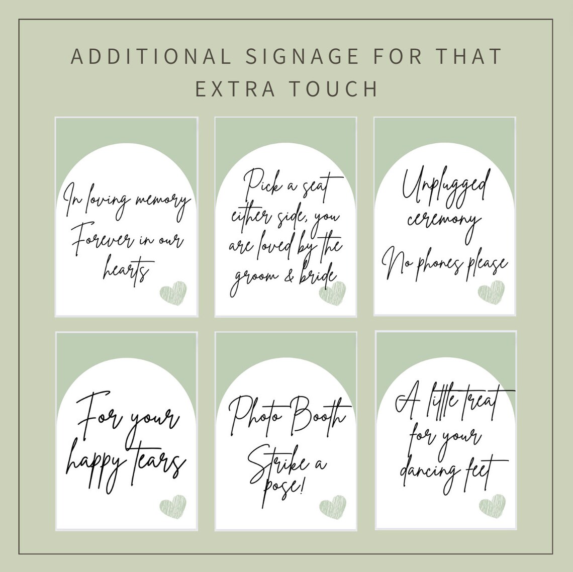 Large Wedding Signage Bundle - Digital Download - Etsy