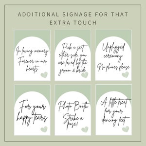 Large Wedding Signage Bundle - Digital Download - Etsy