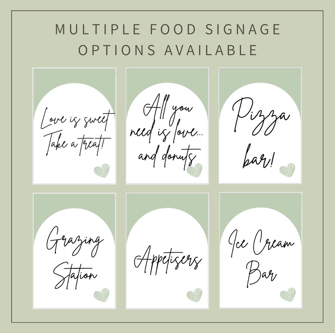 Large Wedding Signage Bundle - Digital Download - Etsy