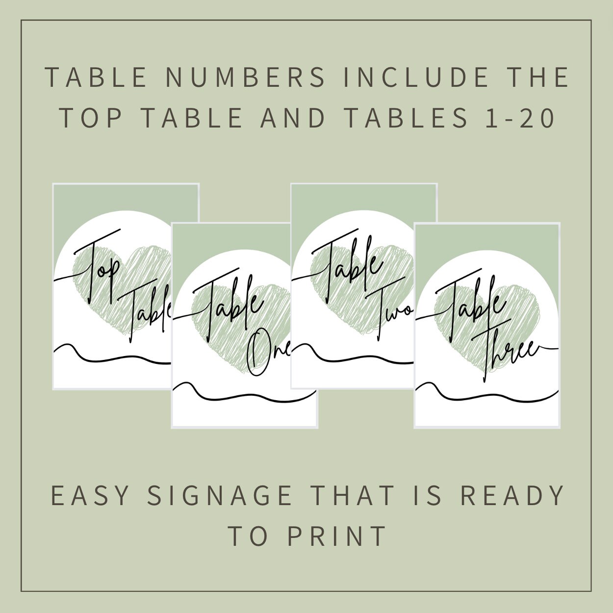 Large Wedding Signage Bundle - Digital Download - Etsy