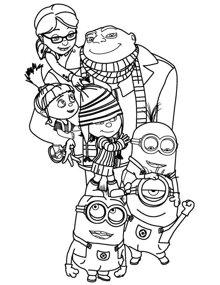 Despicable Me Coloring Page - Etsy