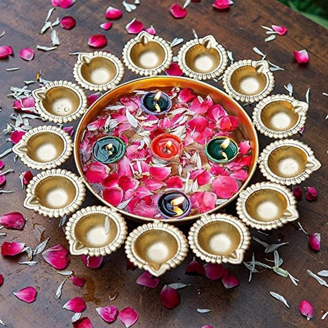 Iron Deepak Handmade Urli Bowl Decorative Diya Pot Home - Etsy