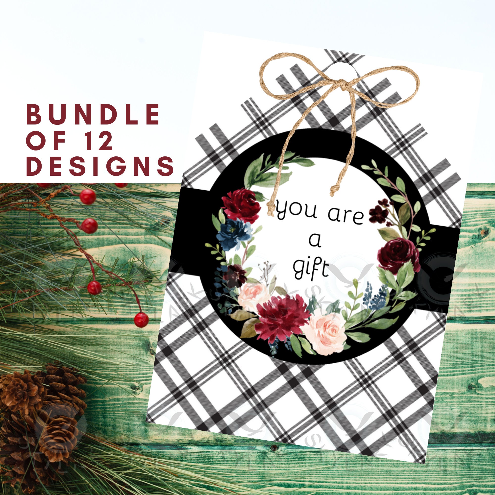 Gift Tag Designs | Editable & Printable Labels | Holiday Gift Tags ...